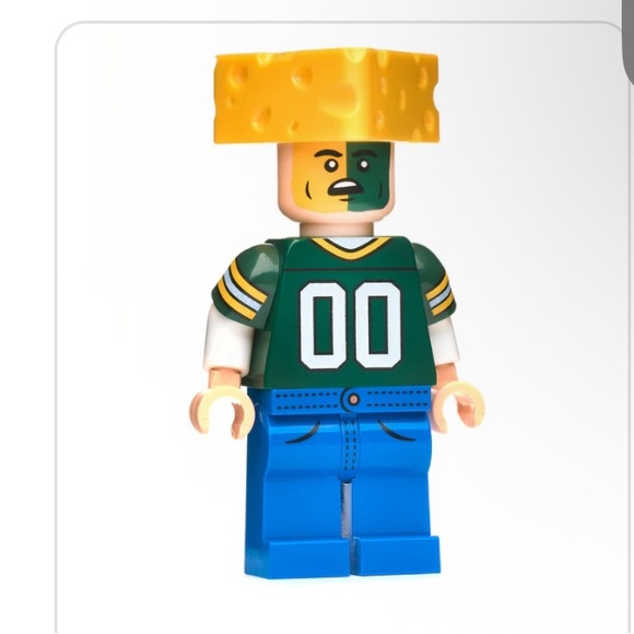 Lego | Toys | New Citizen Brick Cheese Hat Cheesehead Minifigure ...